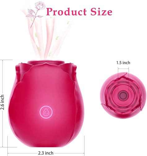 Rose Shaped Mini Sucking Vaginal Vibrator Orgasm Squirt Water To