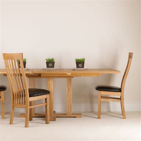Quercus Solid Oak Extending Pedestal Dining Table Con Tempo Furniture
