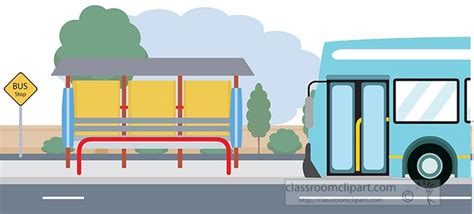 Bus Stop Clip Art Library