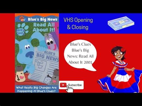 Blue S Clues Blue S Big News Vol 1 Read All About It 2001 VHS Opening