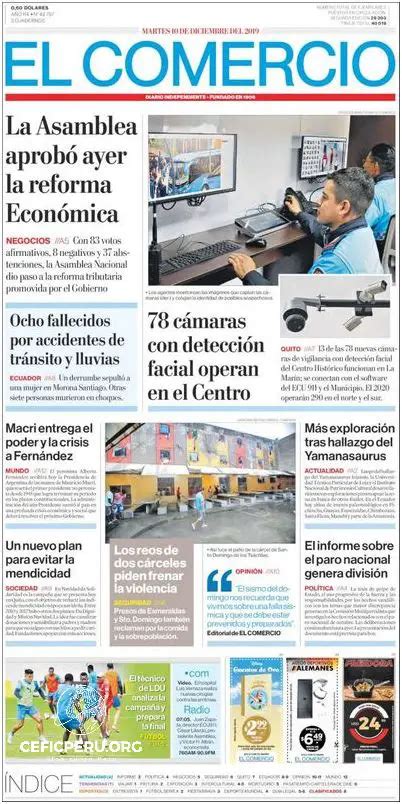 Descubre Todos Los Peri Dicos Del Per Octubre Ceficperu Org