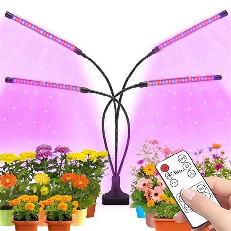 LAMPA DO WZROSTU ROŚLIN LED 4 UPRAWY KWIATÓW PILOT MOCNA WYDAJNA