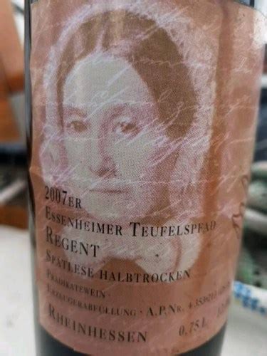 Weingut Wagner Essenheimer Teufelspfad Regent Trocken Vivino US