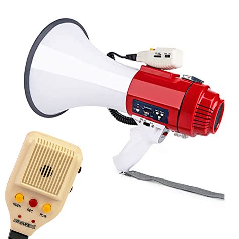 5 Core Megaphone Bullhorn Speaker 60W Bull Horn Battery Power Cheer