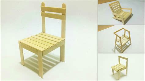 4 MANUALIDADES Silla Con Palitos De Helado Faciles Y Bonitas DIY