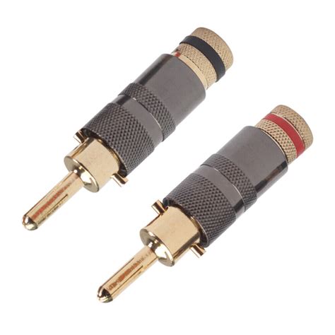 Fiches Banane Haut parleur De Placage Bananes Pour Fil Du Câble Audio