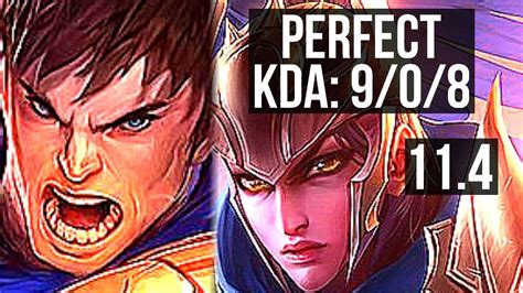 GAREN Vs QUINN TOP 9 0 8 Legendary 300 Games Rank 14 Garen KR