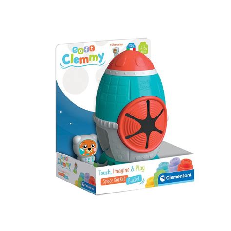 SOFT CLEMMY TOUCH EXPLORE AND PLAY SENSORY ROCKET CLEMENTONI 17806