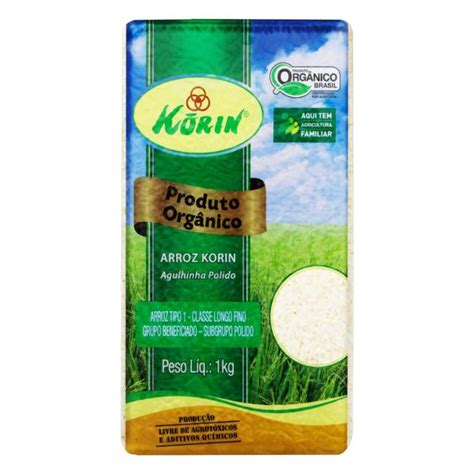 Arroz Agulhinha Polido Tipo Org Nico Korin Pacote Kg Korin Delivery Sp