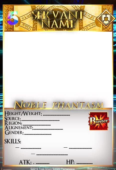 Fgo Card Template Psd V By Plumenoare On Deviantart