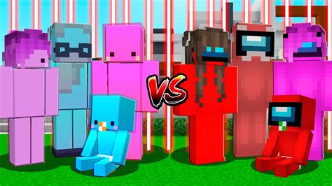 Familia De Awita VS Familia De DEEP En Minecraft YouTube