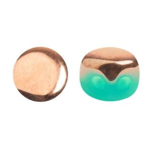 Kalos Par Puca 4x3 Mm Frost Jade Capri Gold X10g Perles Co