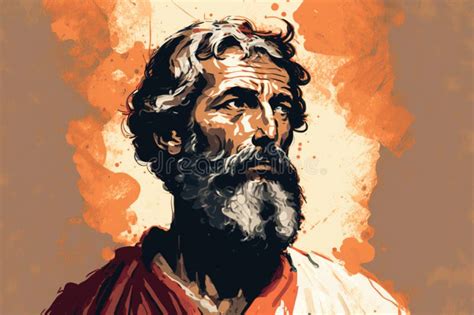 Illustration Of Saint Peter Apostle Of Christ Generative AI Stock