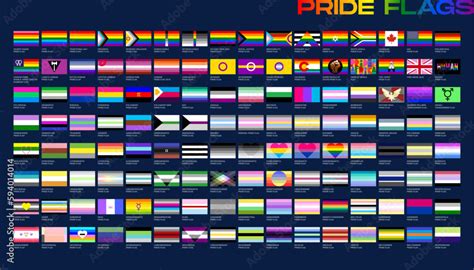 Lgbt Sexual Identity Pride Flags Gender Collection Flag Of Gay Lesbian Transgender Bisexual