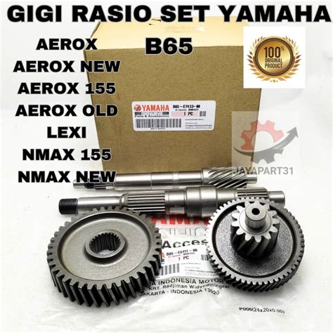 Jual GIGI GEAR RASIO SET YAMAHA B65 ASLI ORIGINAL AEROX AEROX NEW