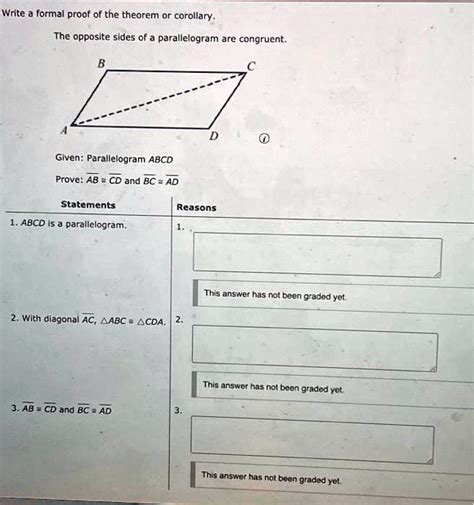 Solved Write Formal Proof Of The Theorem Or Corollary The Opposite