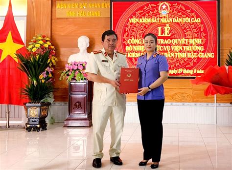 Bổ nhiệm tân Viện trưởng Viện Kiểm sát nhân dân tỉnh