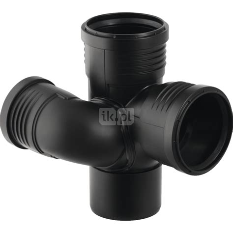 Czwórnik GEBERIT Silent PP polipropylen 110 mm x 75 mm x 110 mm x 110