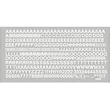 1020x White 0 25 Inch Stick On Self Adhesive Vinyl Letters Numbers