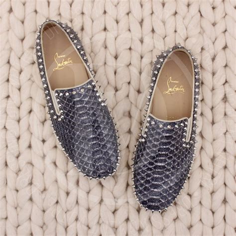 Sneakers Pik Boat Flat Python P Christian Louboutin