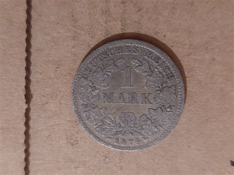 1 Mark 1874 Silbermünze Deutsches Reich Kaufen auf Ricardo