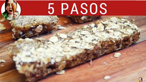 Barritas de cereal caseras MUY fáciles 2 ingredientes sin horno