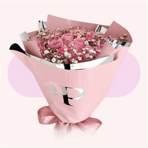 Rosas Rosas Con Gypso Platinum Flowers