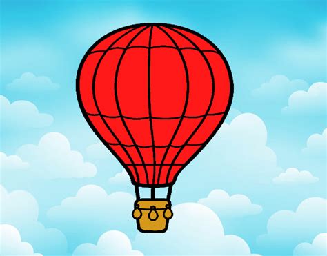 Dibujo de Un globo aerostático pintado por en Dibujos net el día 03 09
