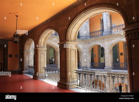 Arches Inside The Antiguo Colegio De San Ildefonso Centro Historico