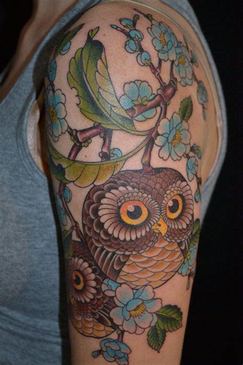 Tatuajes De B Hos Y Lechuzas Con El Significado