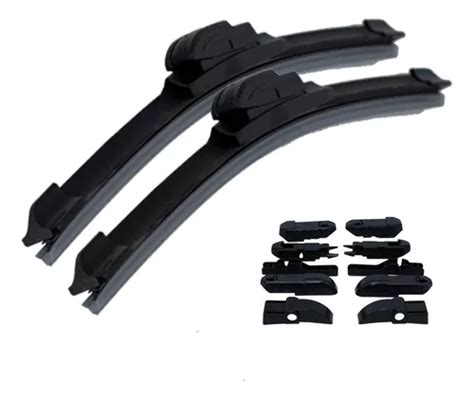 Par Plumas Limpia Parabrisas Universales Curvas Banana Env O Gratis