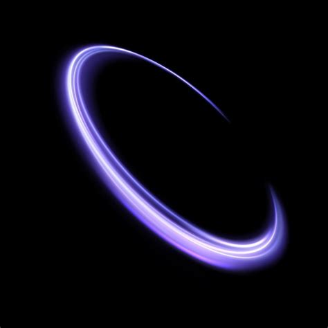 Efeito de iluminação neon de redemoinho de círculo de luz abstrato