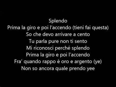 Gemitaiz Oro E Argento Testo Lyrics Davide Youtube