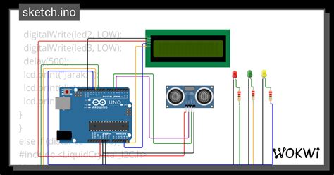 Ultrasoniksensorlcd Copy Wokwi Esp32 Stm32 Arduino Simulator