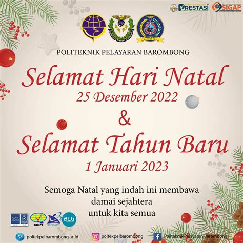 Selamat Hari Natal 2022 Dan Tahun Baru 2023 Politeknik Pelayaran