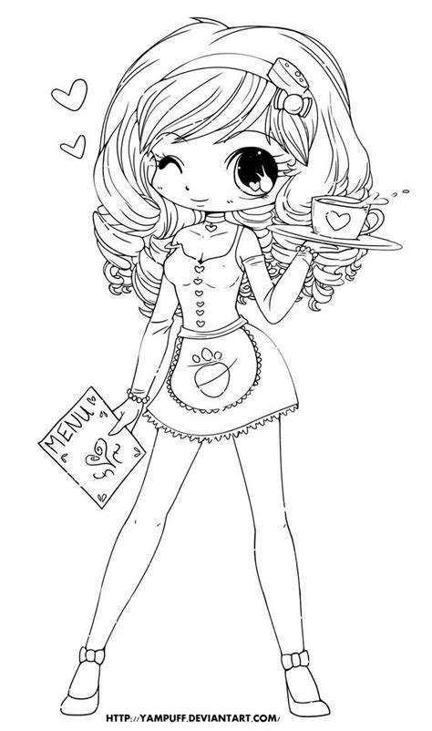 YamPuff S DeviantART Gallery Chibi Coloring Pages Cute Coloring