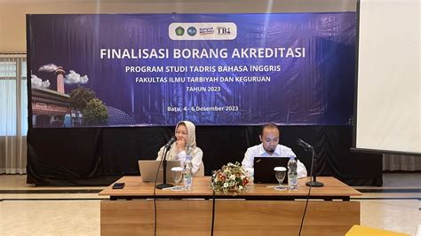 Finalisasi Borang Akreditasi Prodi TBI Jadi Langkah Menuju Unggul FITK