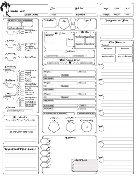 Google Sheets 5e Character Maker