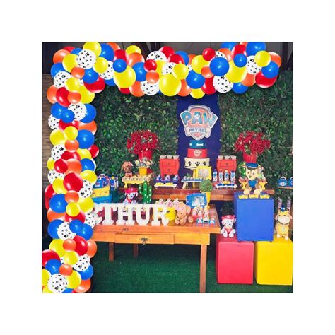 Gallina Gran engaño Fatídico arco organico de globos paw patrol Anillo