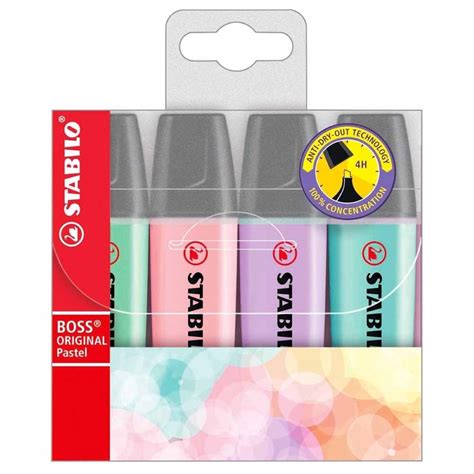 Caneta Marca Texto Stabilo Boss Original Pastel Cores Shopee Brasil