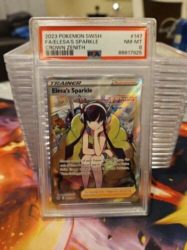 Psa Pok Mon Elesa S Sparkle Full Art Crown Zenith Card Mint