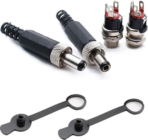 RUNCCI YUN 2PCS 5 5 X 2 1mm Dc Power Connector 12 Volt Barrel Connector