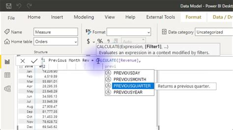 42 Calculating Previous Month Values With PREVIOUSMONTH Function YouTube