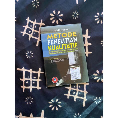 Jual Buku Metode Penelitian Kualitatif Sugiyono CB Shopee Indonesia