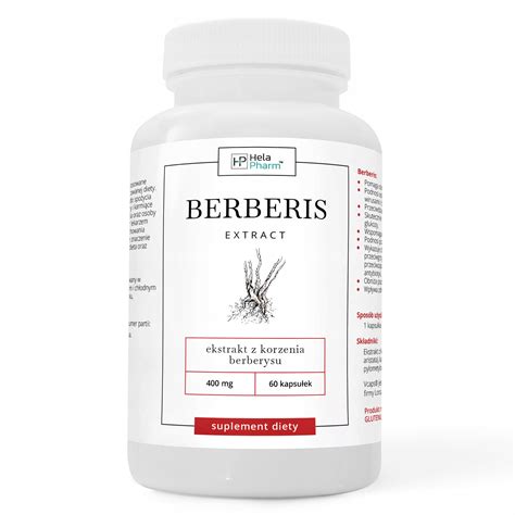 BERBERYS ekstrakt 400mg berberyna 60 kapsułki 13464046171 Allegro pl