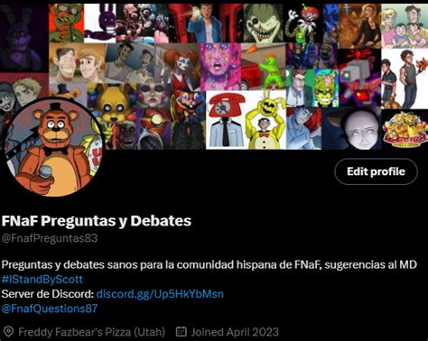 FNaF Preguntas Y Debates On Twitter Muchas Gracias A Ustedes Por Los