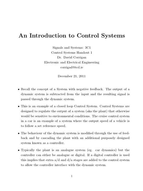 control systems pdf pdf control theory control system