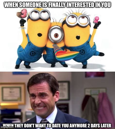 Image Tagged In Minion Party Despicable Me Michael Scott Upset Imgflip