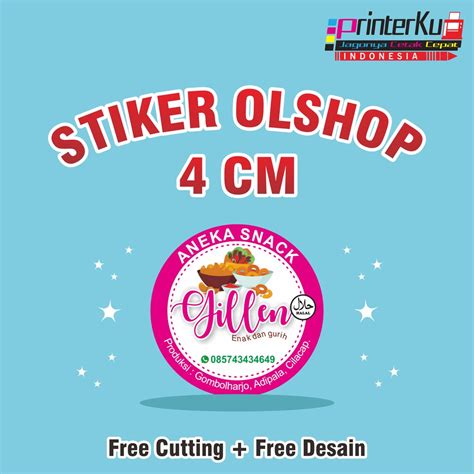 Jual Cetak Stiker Label Ukuran Cm Label Bulat Label Produk Kemasan