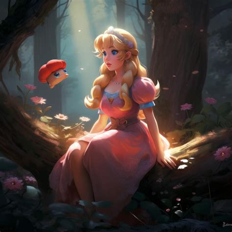 Aventuras mágicas mario zelda y la princesa peach en un colorido país
